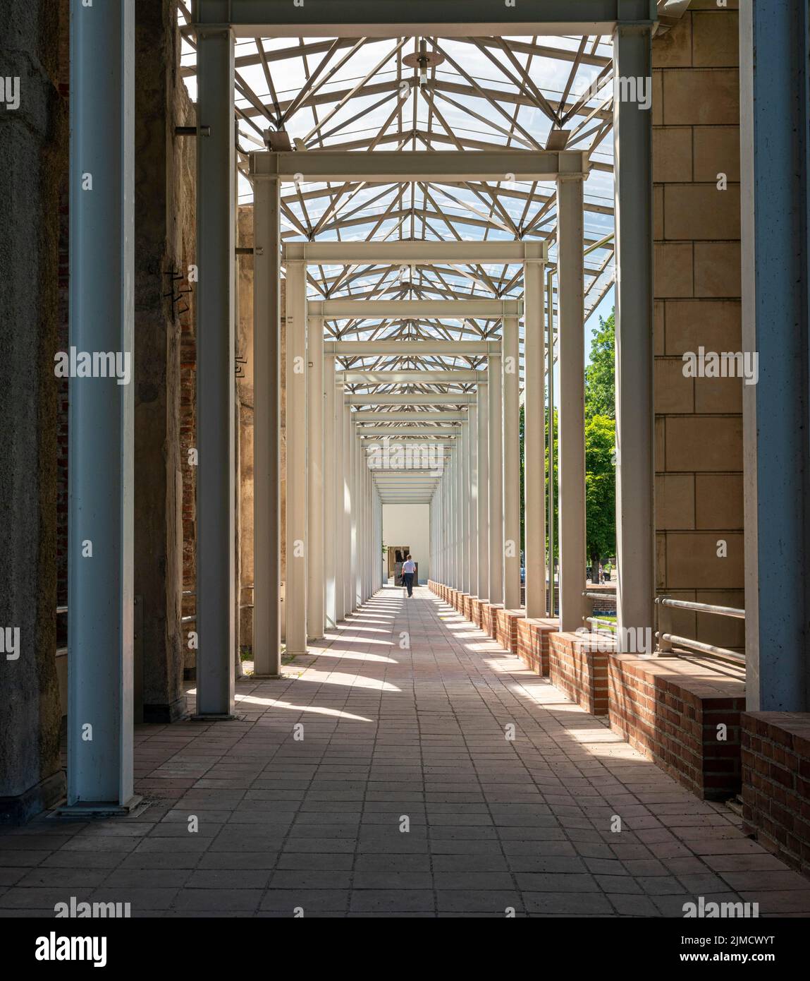Modern colonnade in the Hofgarten, Munich, Bavaria, Germany Stock Photo ...
