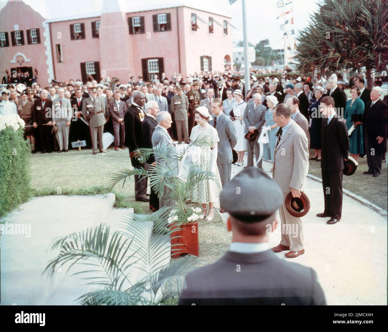 November 23, 1953, St George, Bermuda: QUEEN ELIZABETH II and PRINCE ...