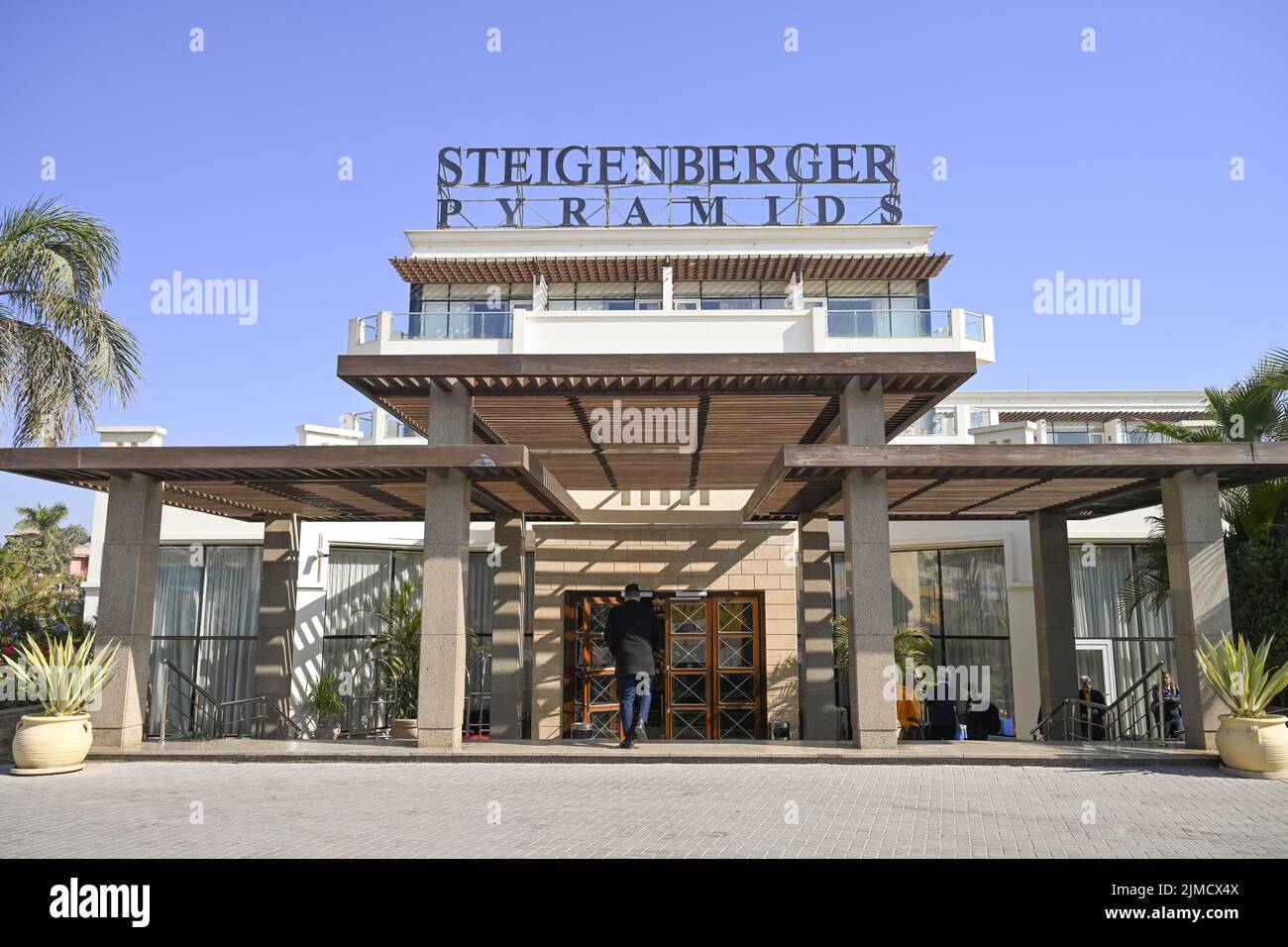 Hotel Steigenberger Pyramids, Giza, Cairo, Egypt, Africa Stock Photo ...