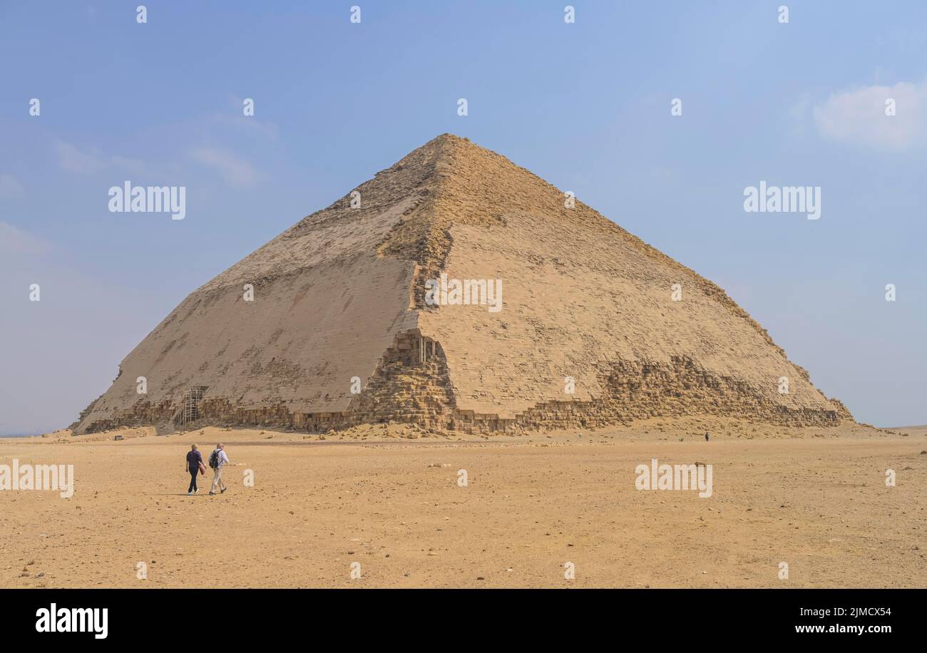 Bent pyramid of Snofru, Dahshur, Egypt Stock Photo - Alamy