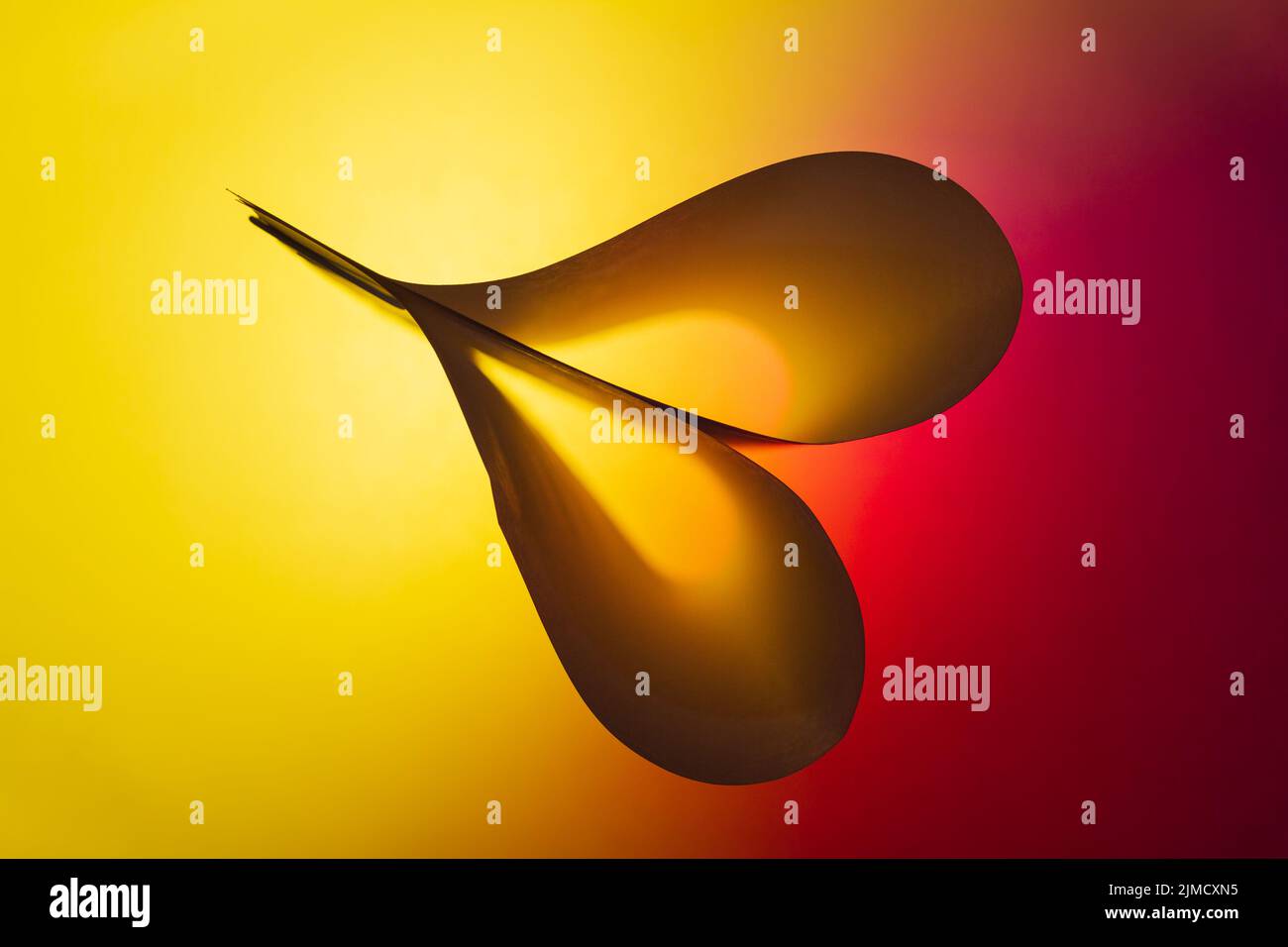 Folded backlit paper abstract heart shape suitabe as wallpaper Stock ...