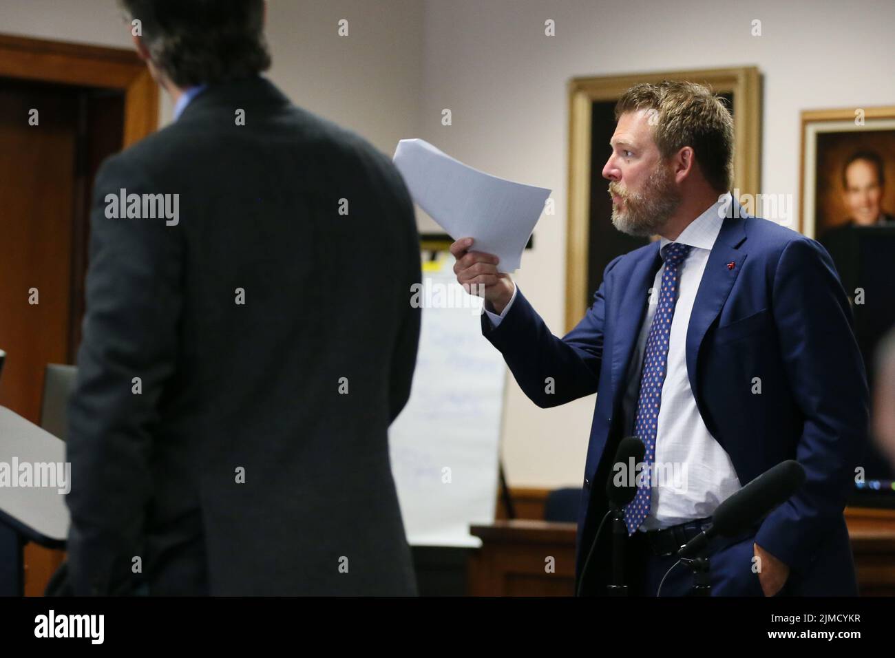 Austin, United States. 05th Aug, 2022. WESLEY BALL objects during ...