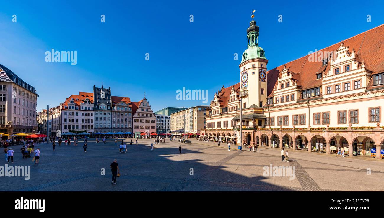 Old town hall at the market in the city centre, Leipzig, Saxony, Germany Stock Photo - Alamy