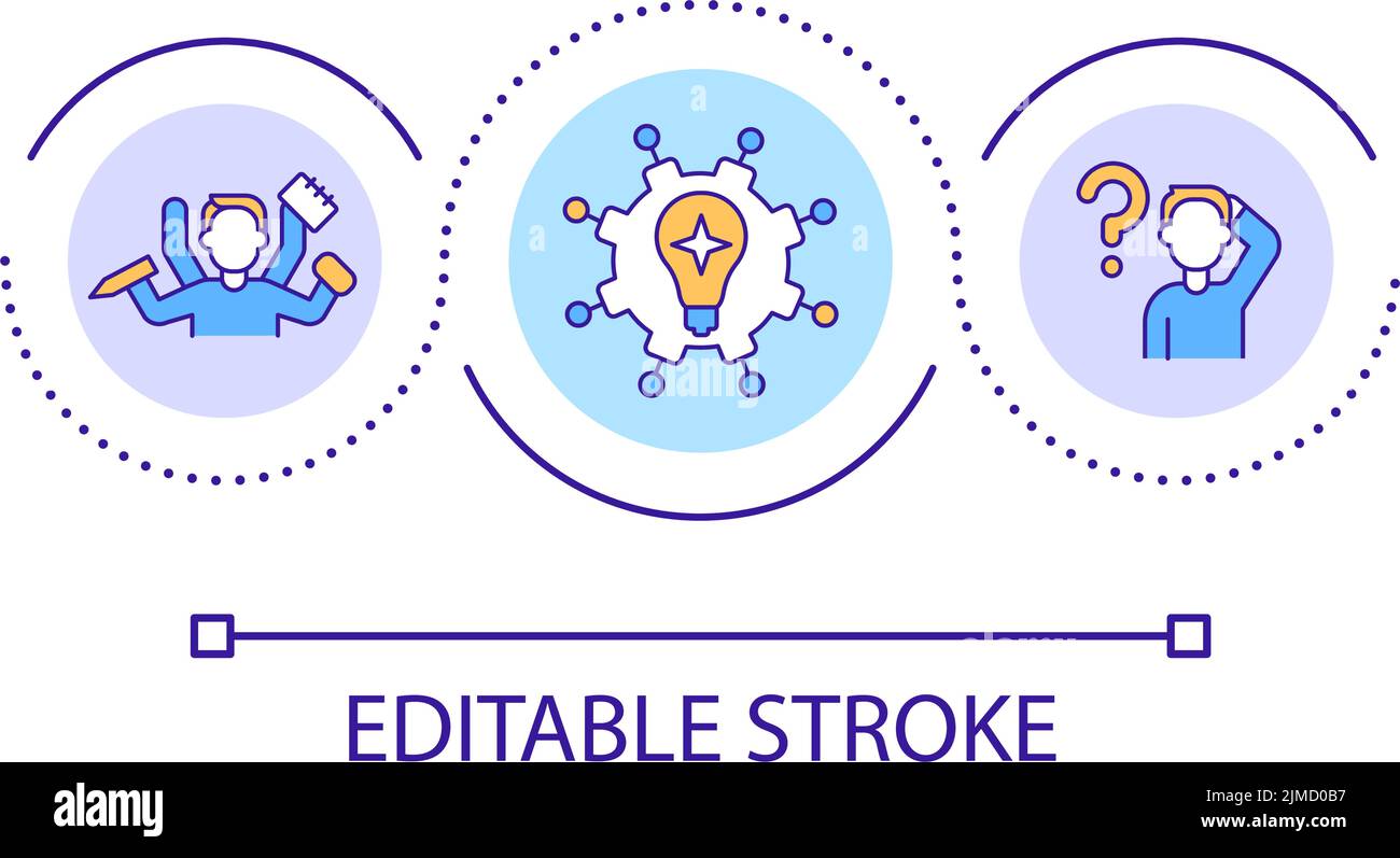 Multitasking skills loop concept icon Stock Vector Image & Art - Alamy Multitasking skills loop concept icon Stock Vector Image & Art - Alamy
