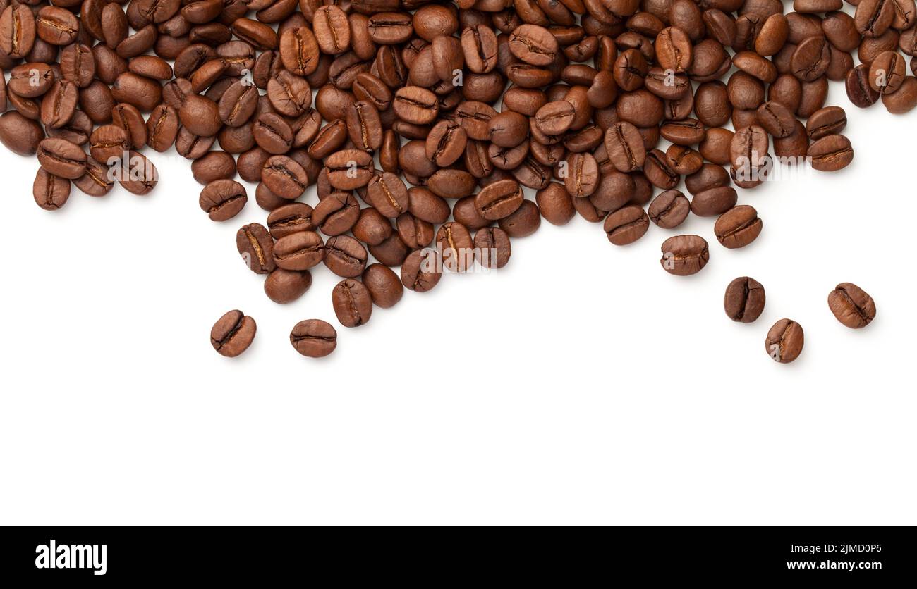 Coffee Beans Isolated On White Background Stock Photo - Alamy