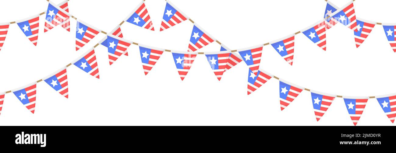 Seamless vector american flag hi-res stock photography and images - Alamy