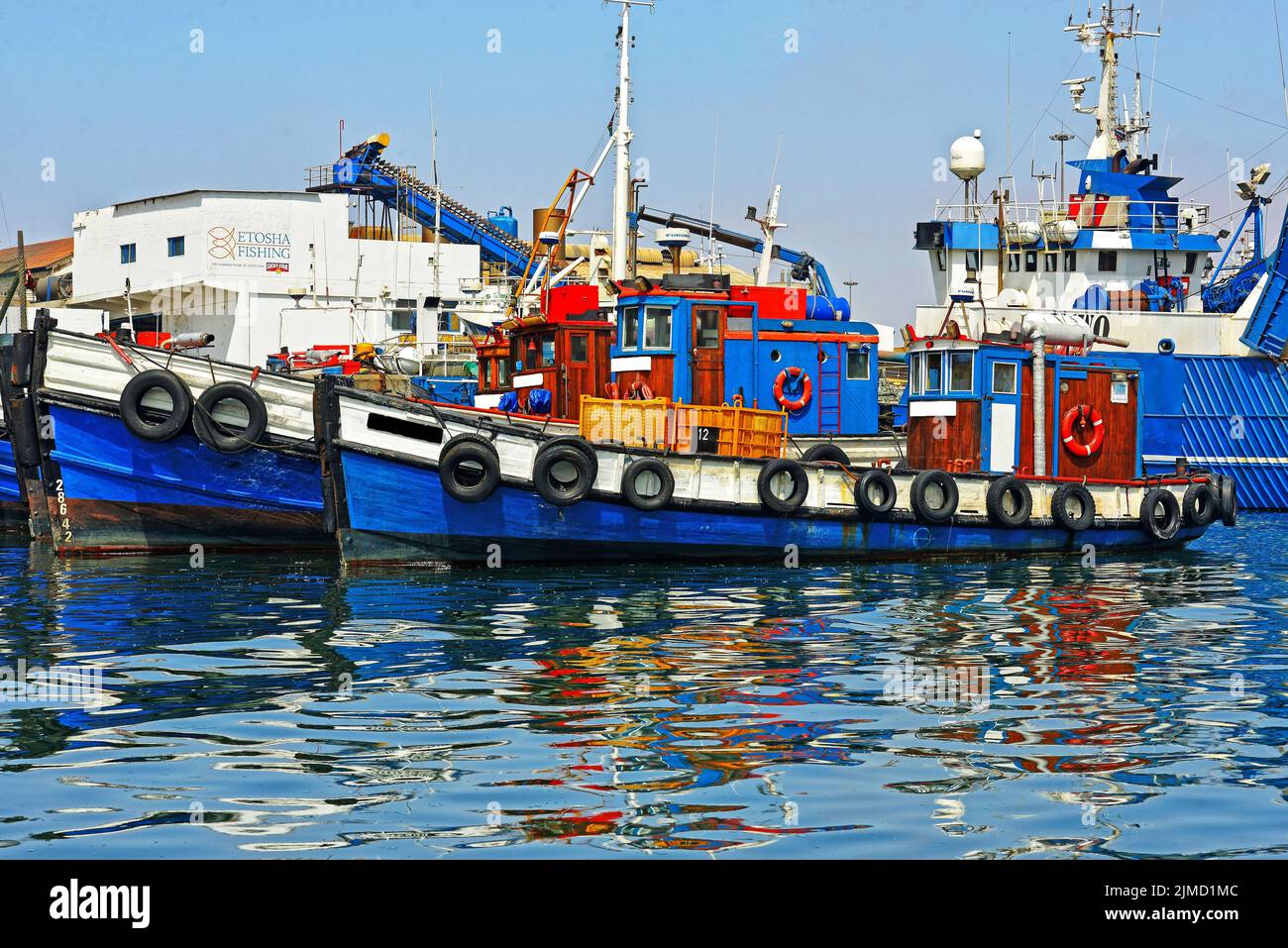 Fishing port of Walvis Bay, Namibia Stock Photo - Alamy