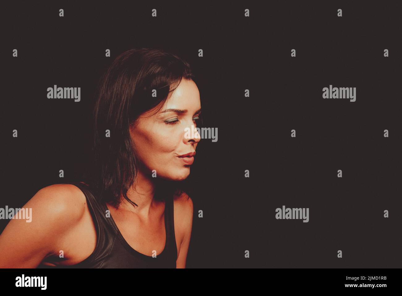 Plain woman face hi-res stock photography and images - Alamy