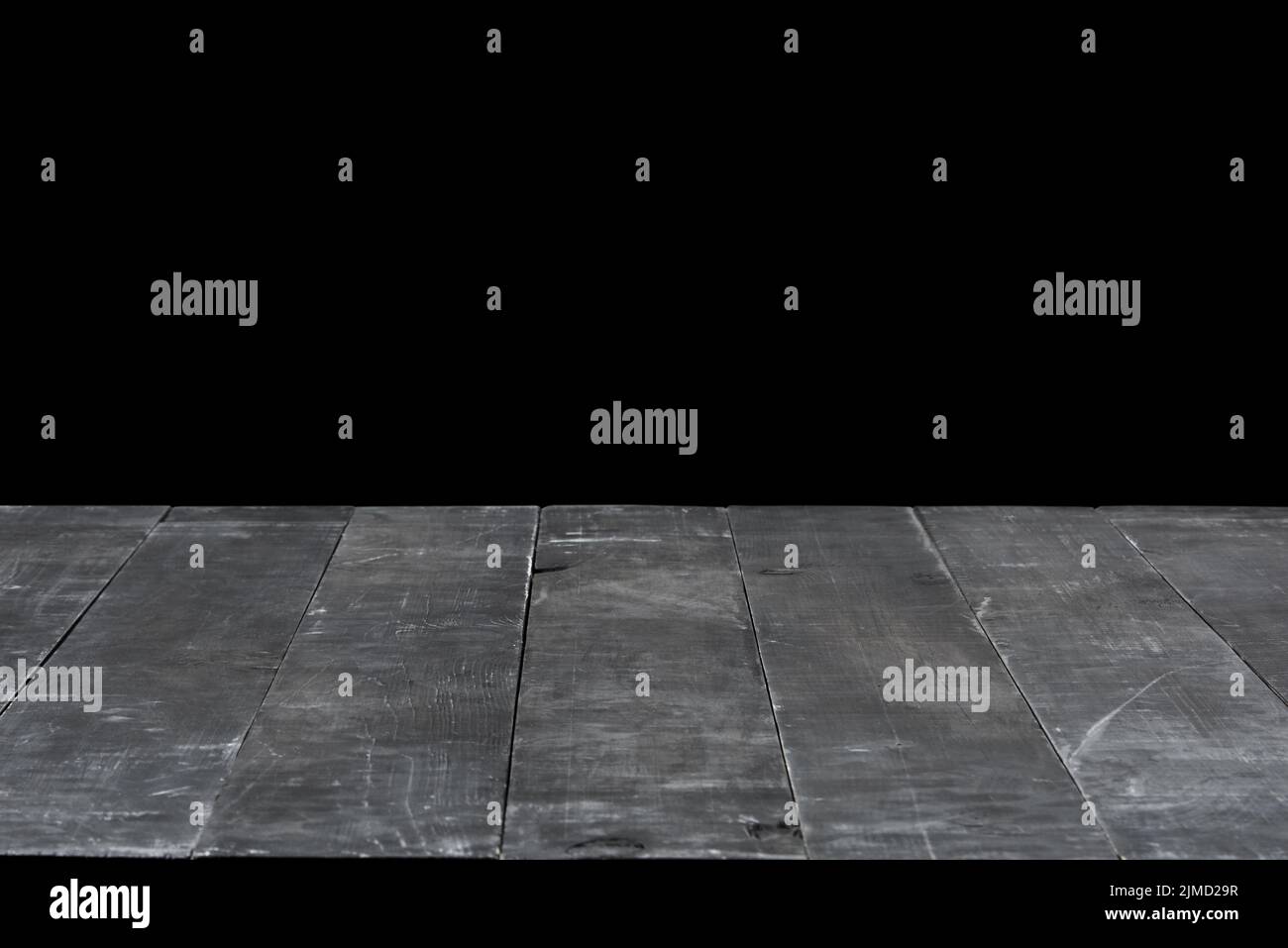 Dark grey wooden table for expose or montage your products on a black ...
