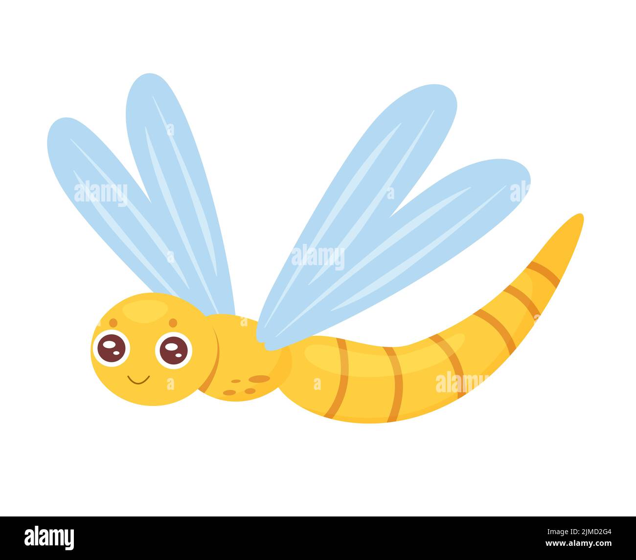 Cute dragonfly insect. Wildlife flying creature, nature creature vector ...