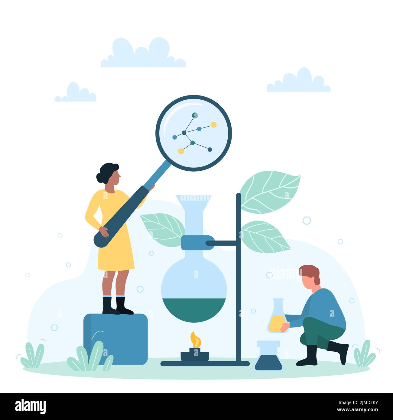 Research in chemistry, chemical scientific lab experiment and education ...