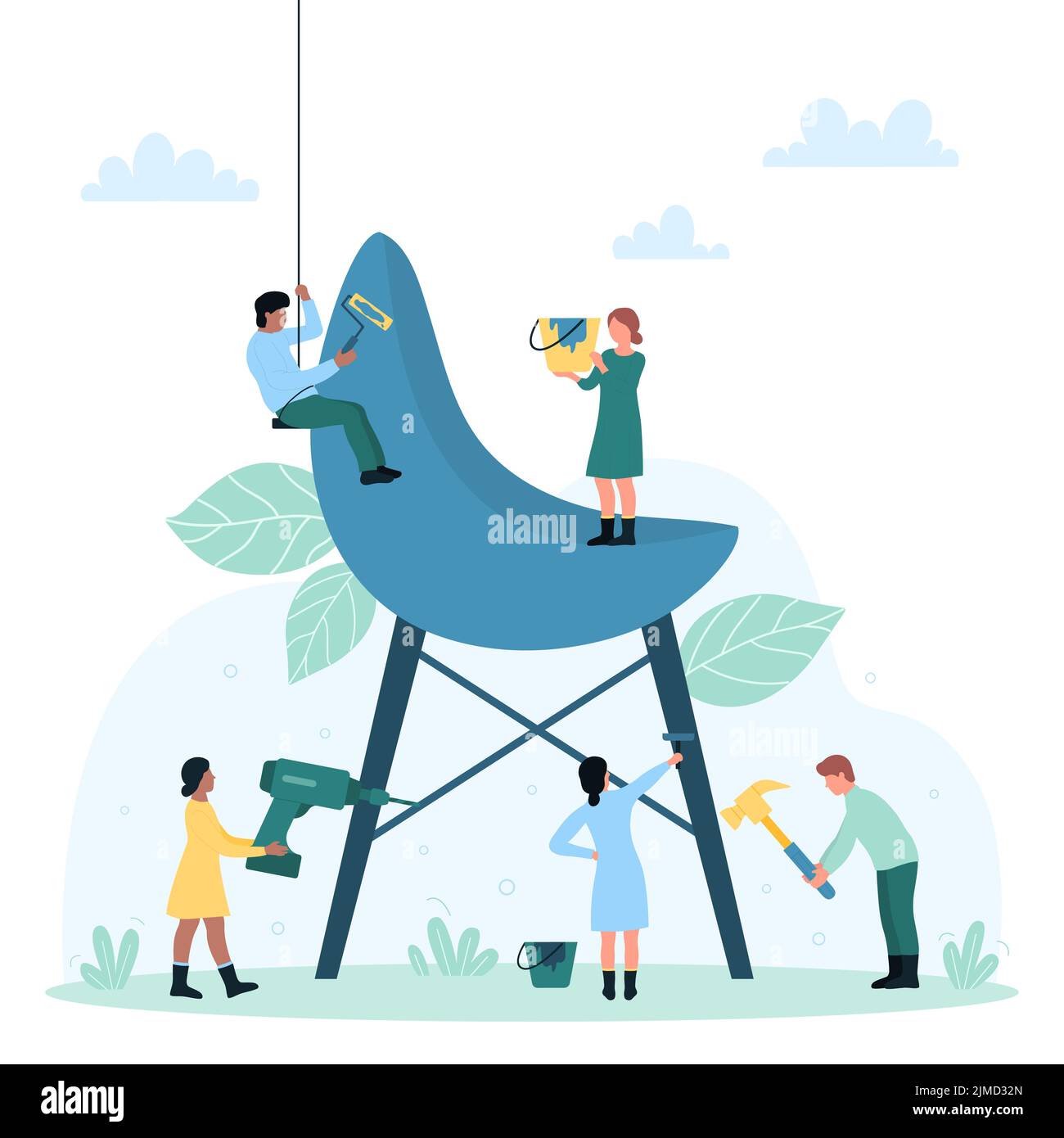 Custom furniture making Stock Vector Images - Alamy