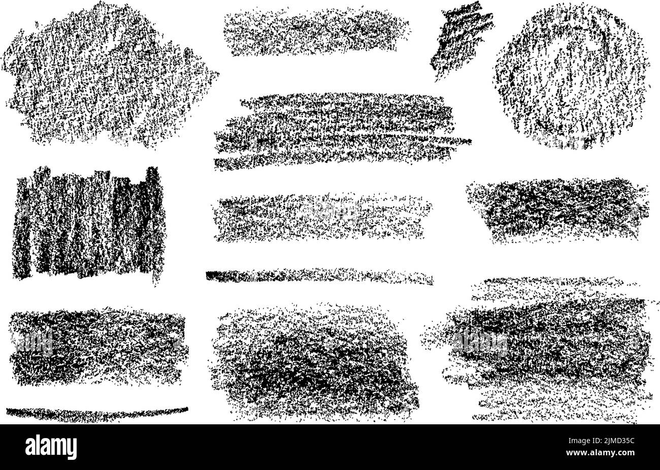 Hand drawn charcoal bold vector smears set Stock Vector Image & Art - Alamy