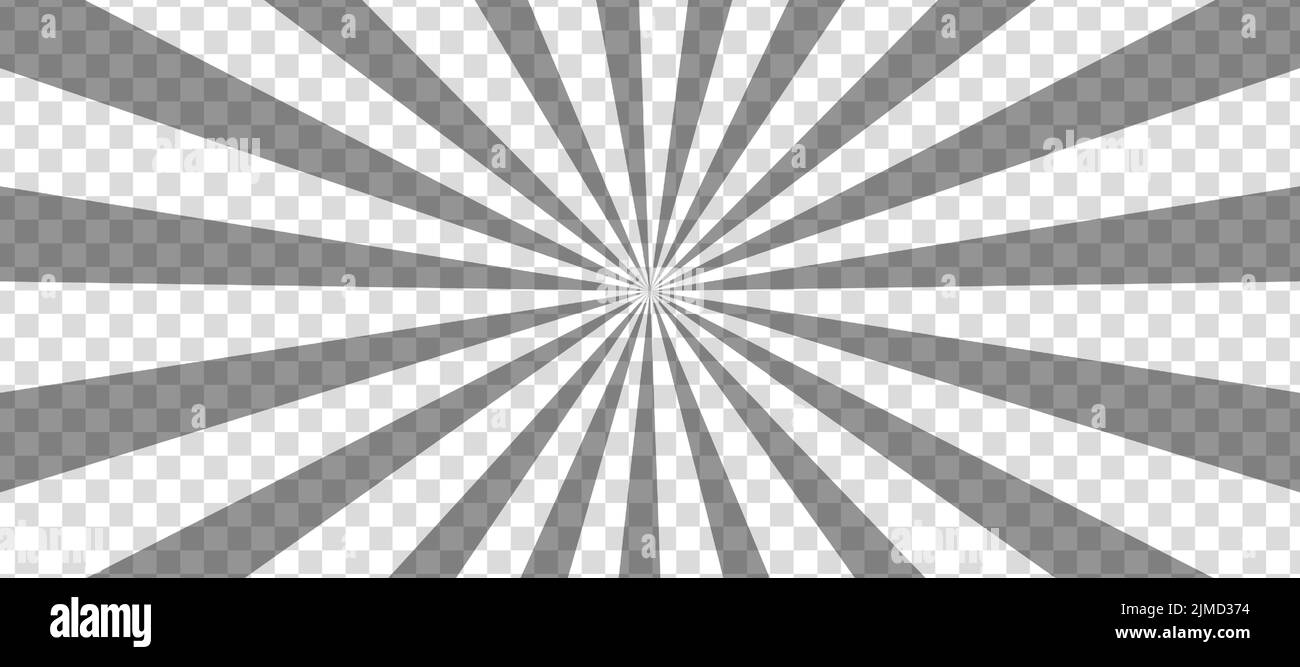 Manga comic effect on transparent background. Motion radial lines for ...