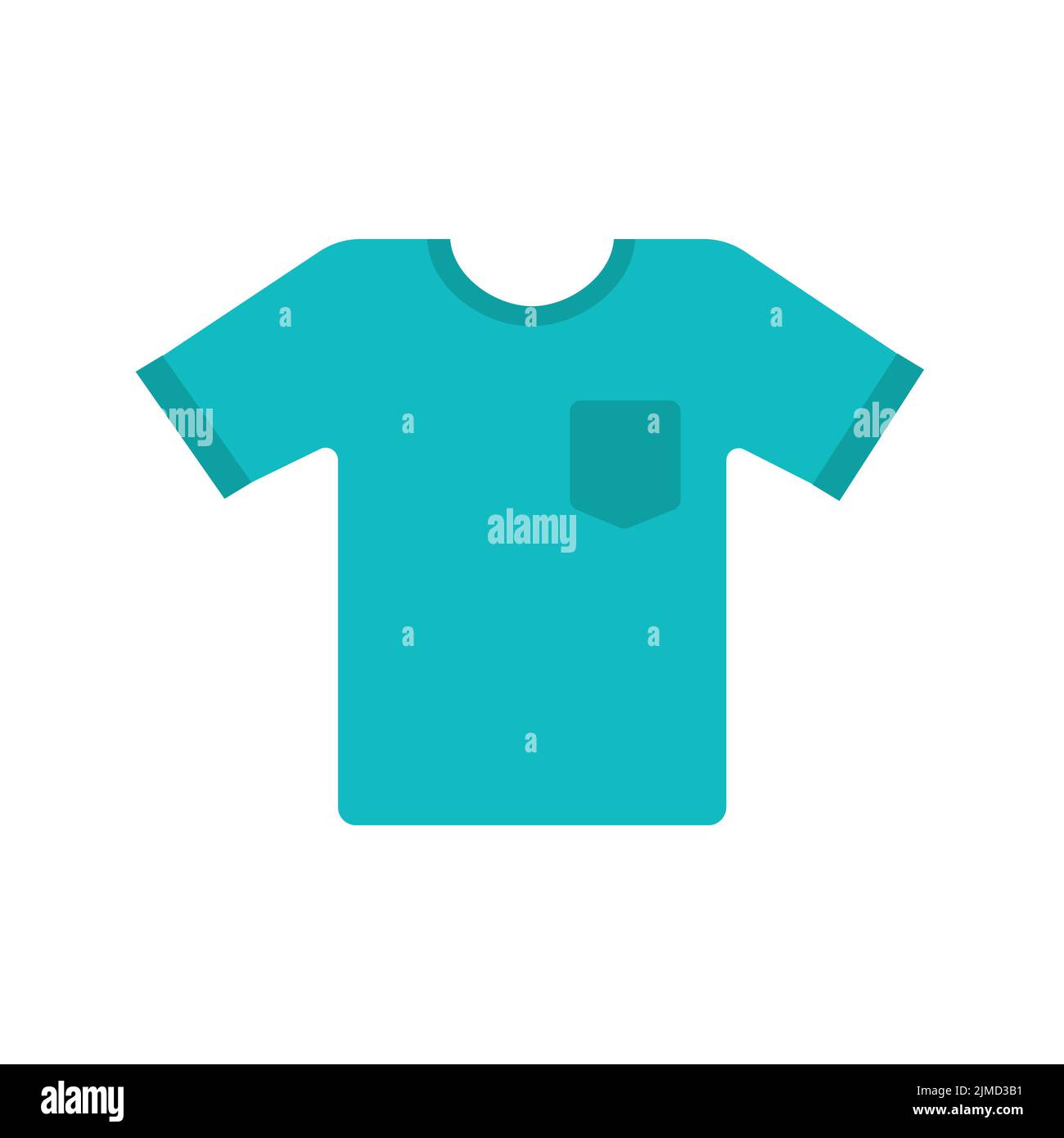 T-shirt with flat and solid color style Stock Vector Image & Art - Alamy