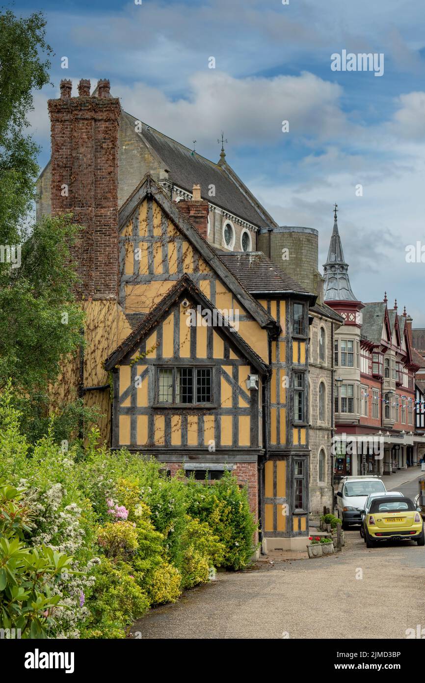 Tudor Half-timbered Building, Shrewsbury, Shropshire, England Stock ...