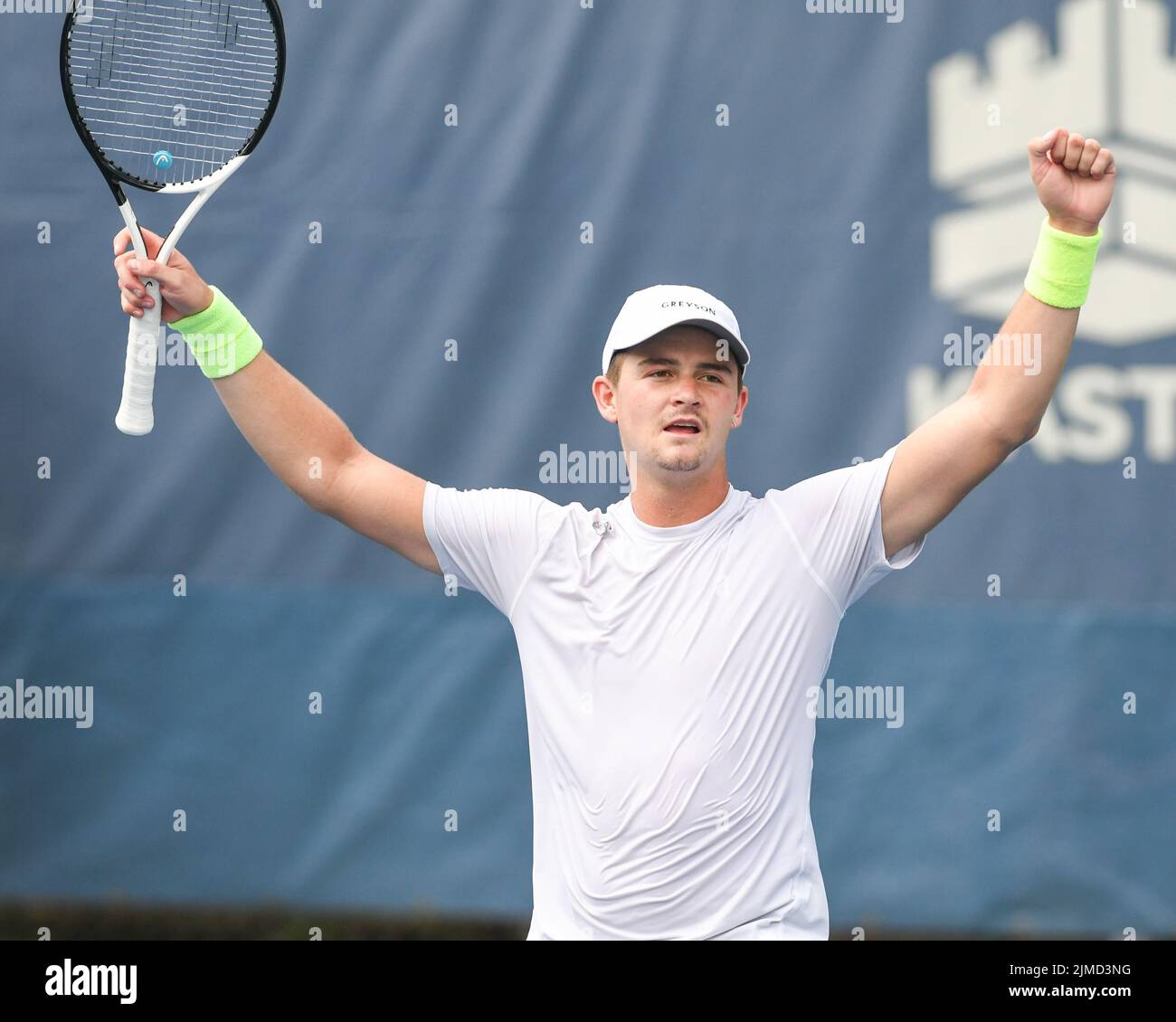 Washington, D.C, USA. 5th Aug, 2022. J.J. WOLF celebrates winning his ...