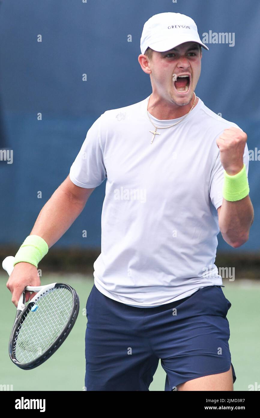 Washington, D.C, USA. 5th Aug, 2022. J.J. WOLF celebrates winning his ...