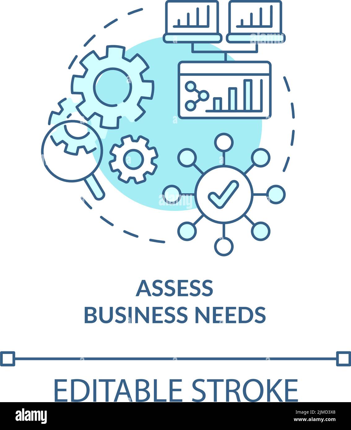 Assess business needs turquoise concept icon Stock Vector Image & Art ... Assess business needs turquoise concept icon Stock Vector Image & Art ...