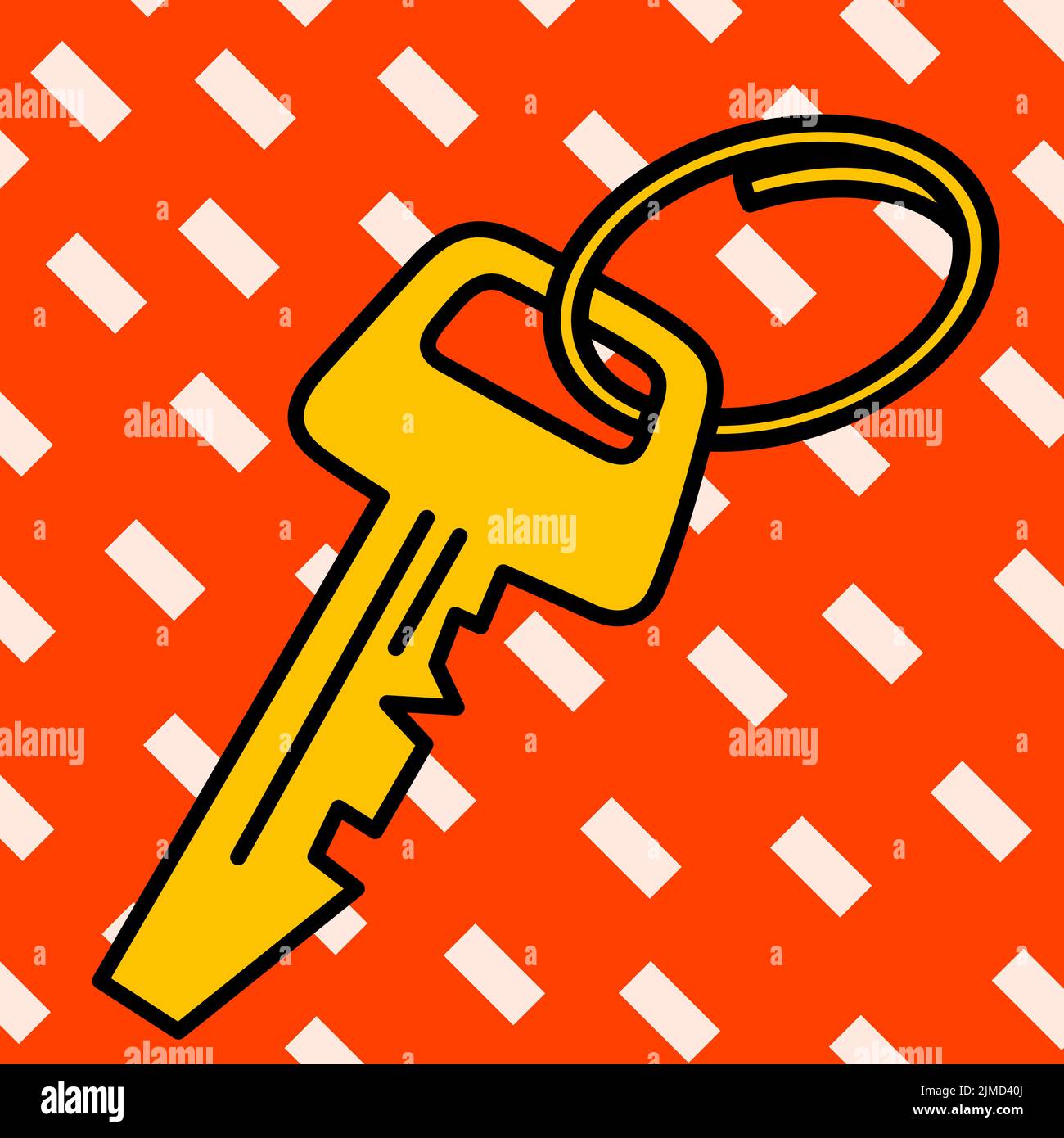 Cartoon vector funny cute Comic characters, key Stock Vector Image ...