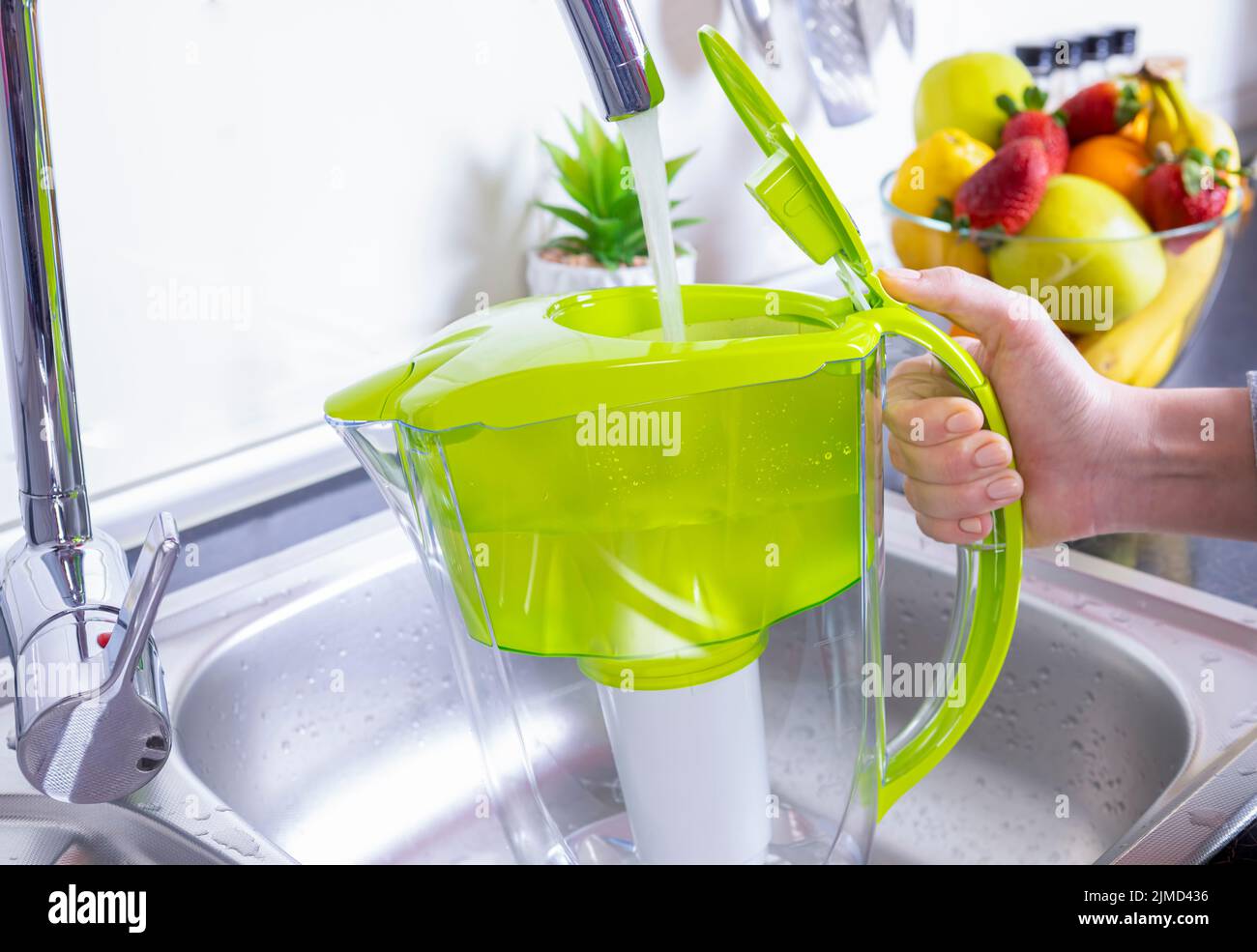Glass pitcher filled water hi-res stock photography and images - Alamy