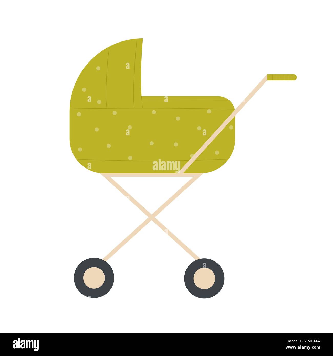 Cute baby cart transport. Childhood and parents care, walking with ...