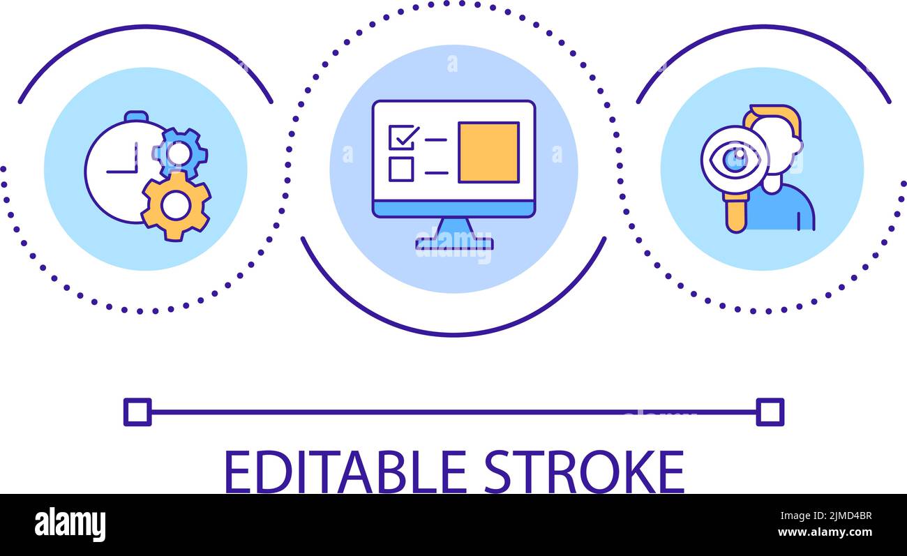 Technology software setup loop hi-res stock photography and images - Alamy