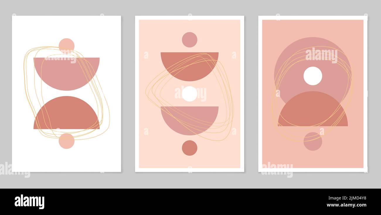 Abstraction. A set of abstract graphic collections. Modern aesthetic ...