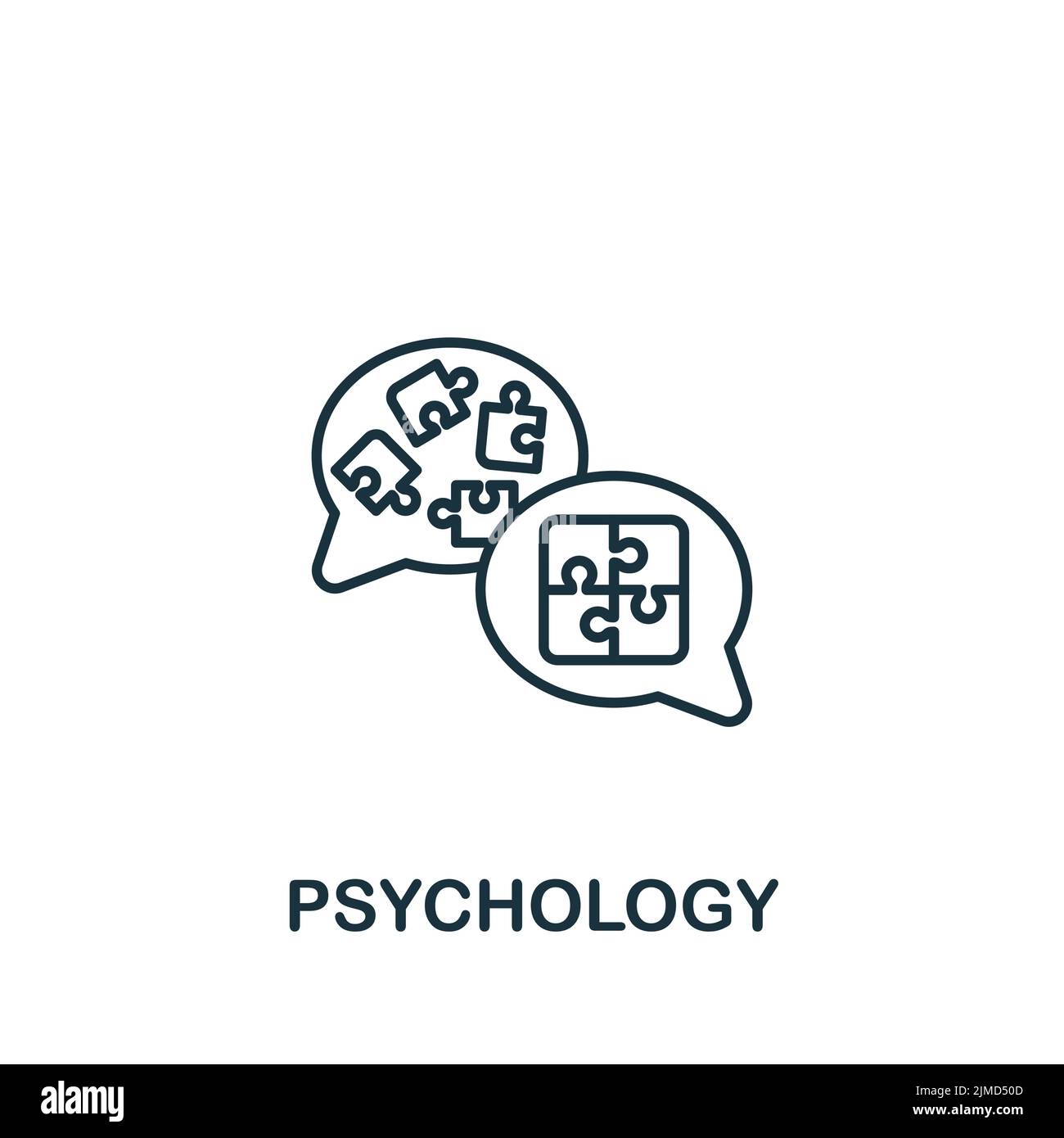 Psychology icon. Monochrome simple Brain Process icon for templates ...