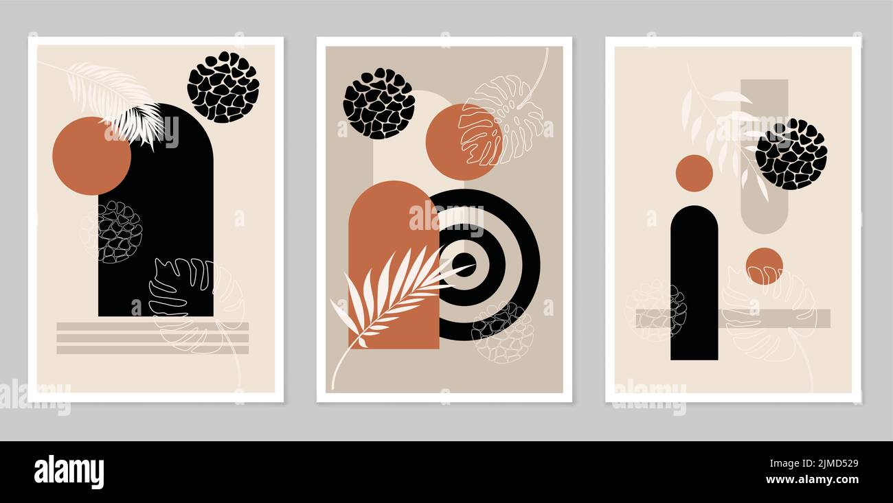 Boho style. Modern illustration: for minimalist printing, poster, wall ...