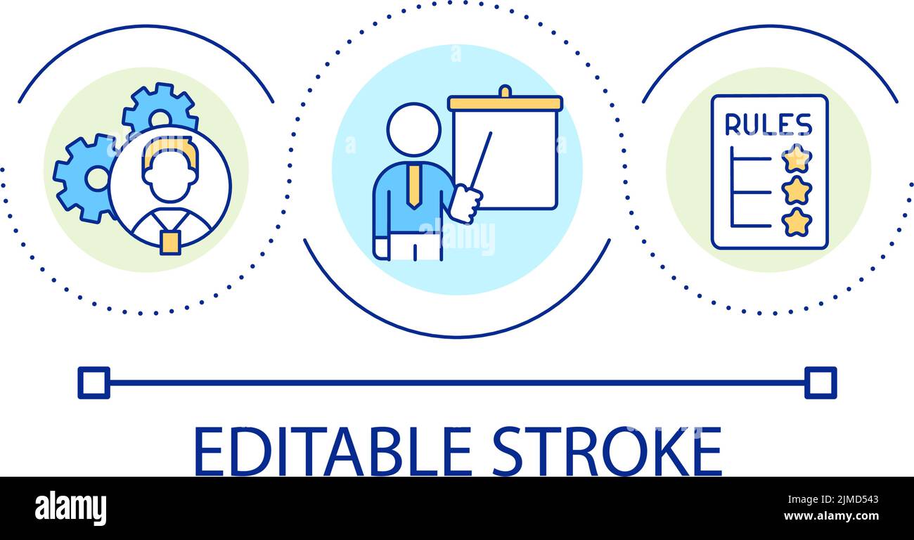 Workflow organization loop concept icon Stock Vector Image & Art - Alamy