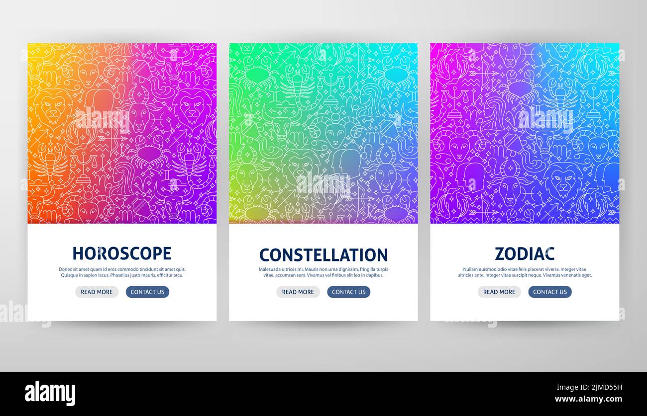 Zodiac Flyer Concepts Stock Vector Image & Art - Alamy