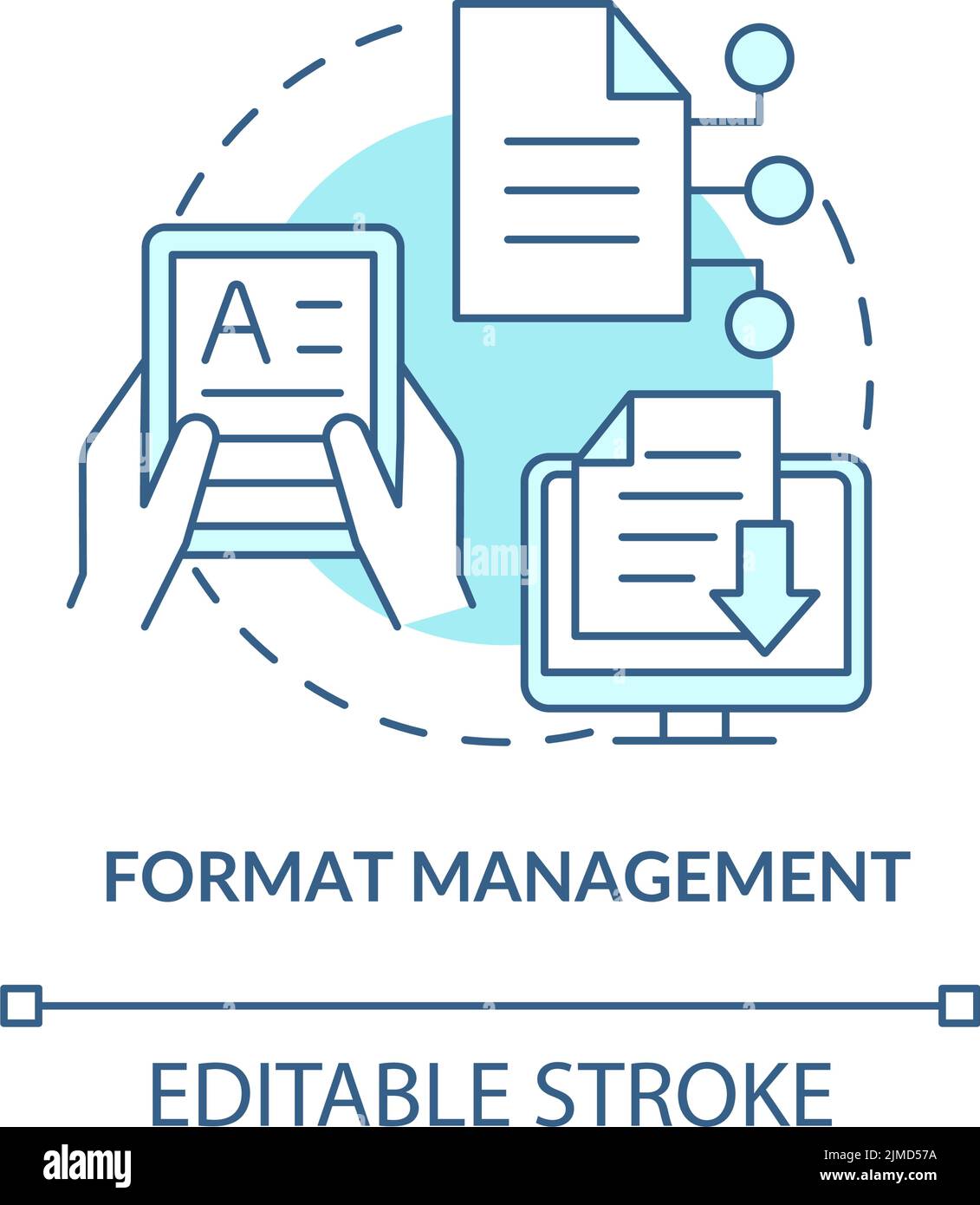 Content management system blue Cut Out Stock Images & Pictures - Alamy