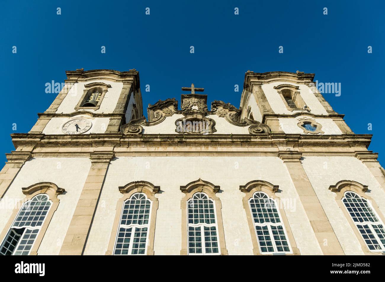 Beautiful Basilica of the Lord of Bonfim in Salvador Brazil Stock Photo ...