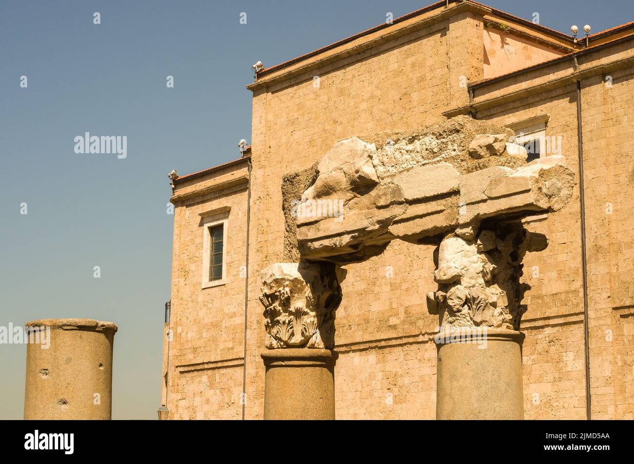 Roman ruins in the center of the city of Beirut in Lebanon Stock Photo ...