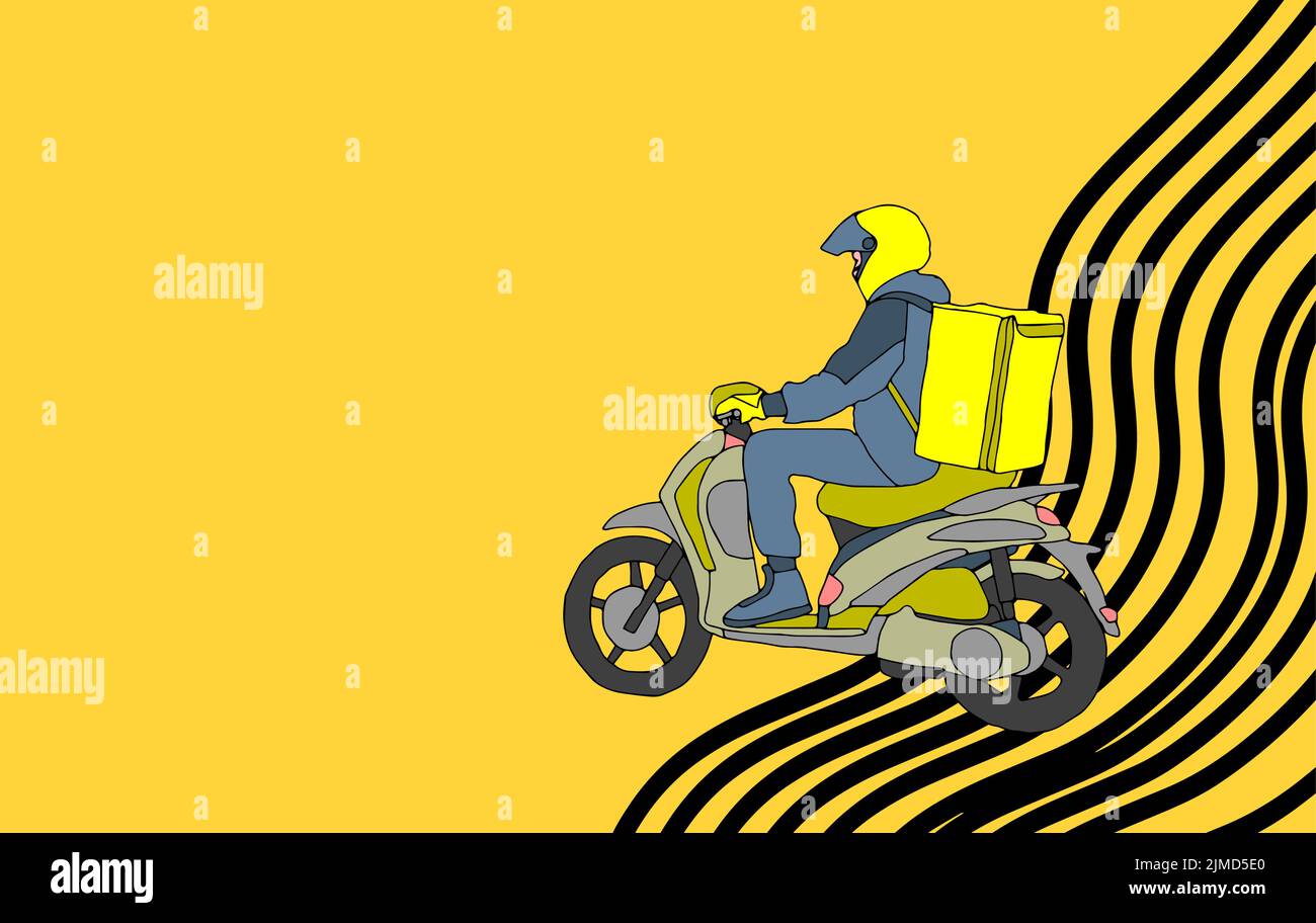 Fast food rider Stock Vector Images - Alamy