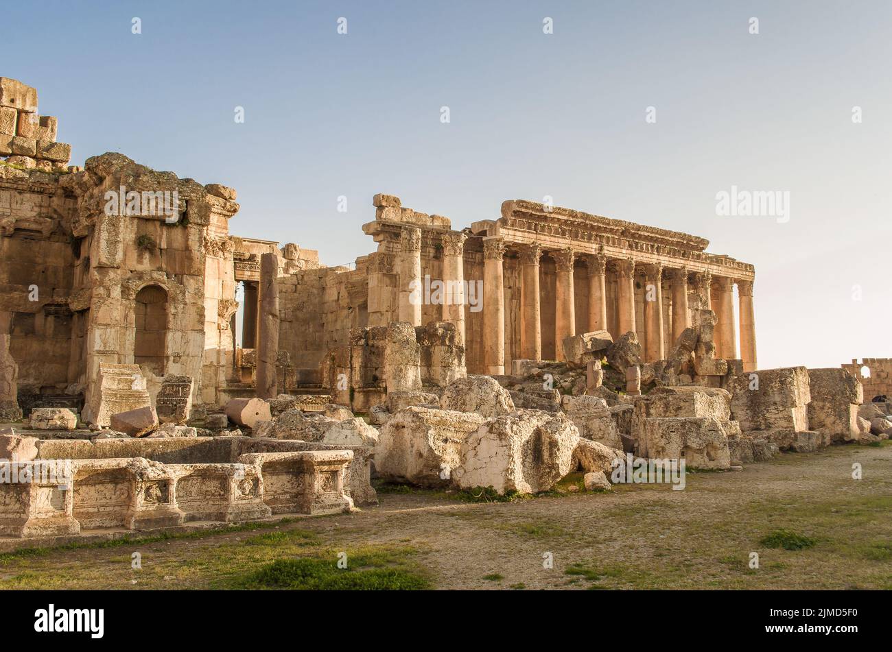 Ruins of Baalbek. Ancient city of Phenicia located in the Beca valley ...