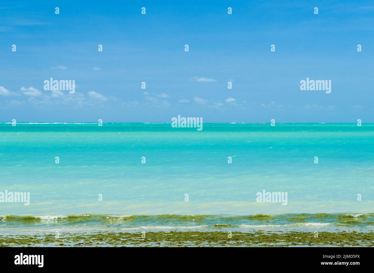 Gorgeous view of Maceio beach with its Caribbean blue waters Stock ...