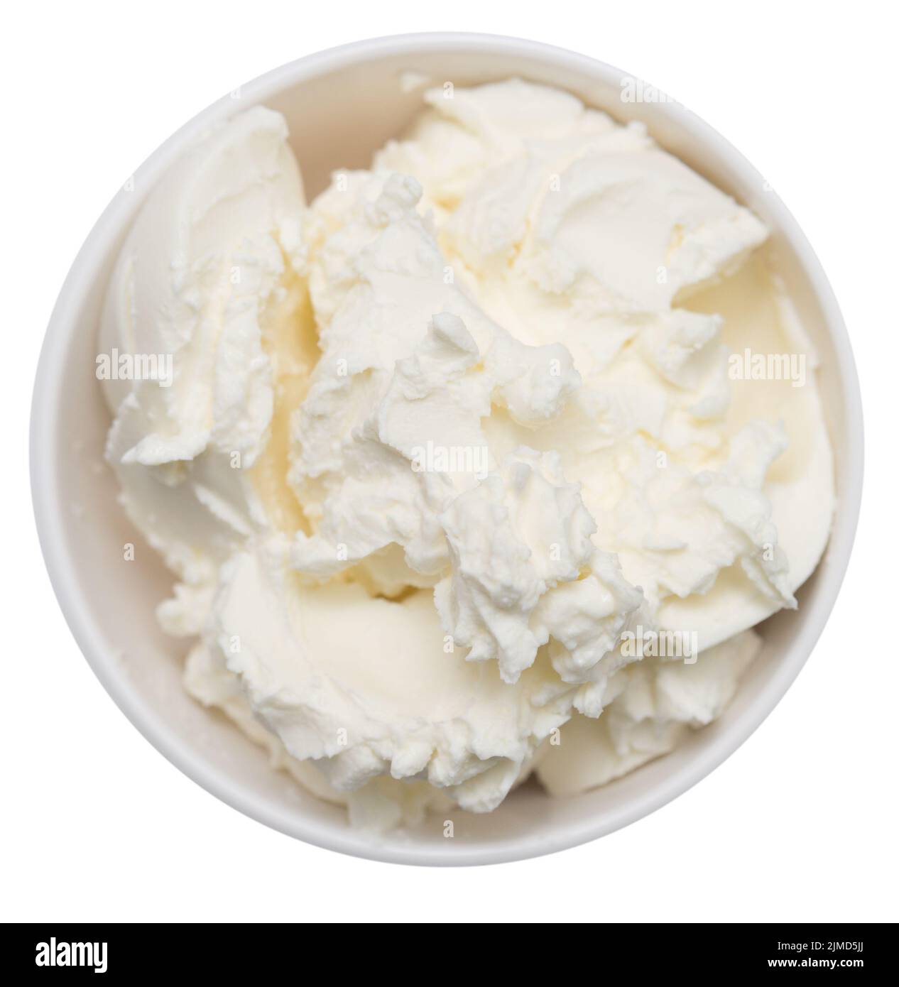 Mascarpone cheese top view Cut Out Stock Images & Pictures - Alamy