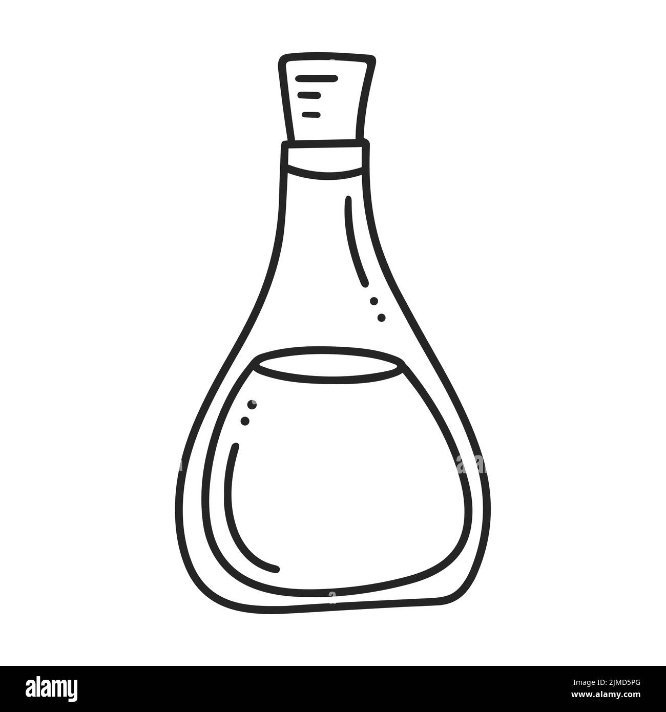 Liquid bottle black doodle illustration Stock Vector Image & Art - Alamy