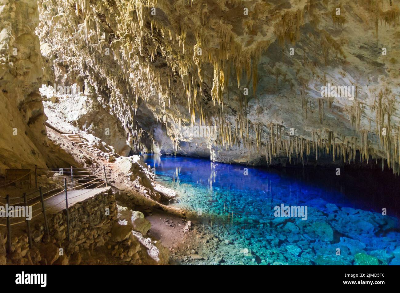 Beautiful cave of the City of Bonito in Matogrosso do Sul, Brazil Stock ...