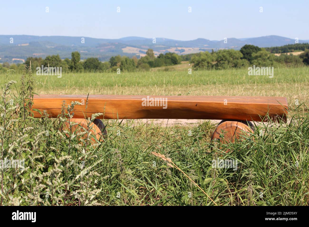 Wooden bench viewpoint hi-res stock photography and images - Alamy