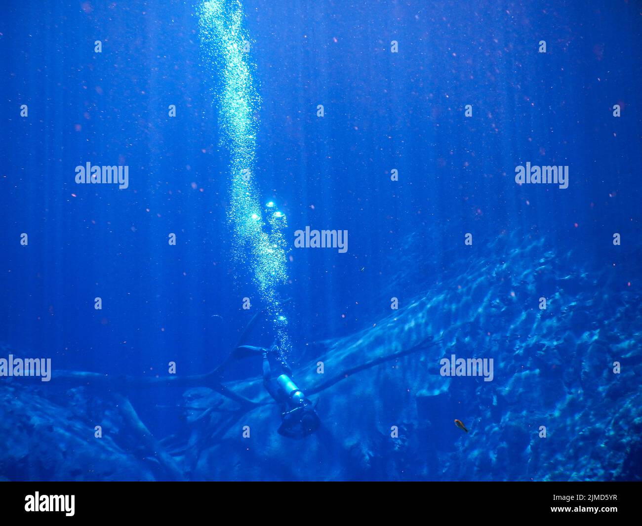 Practicing diving and snorkeling, mysterious lagoon, beautiful lagoon ...