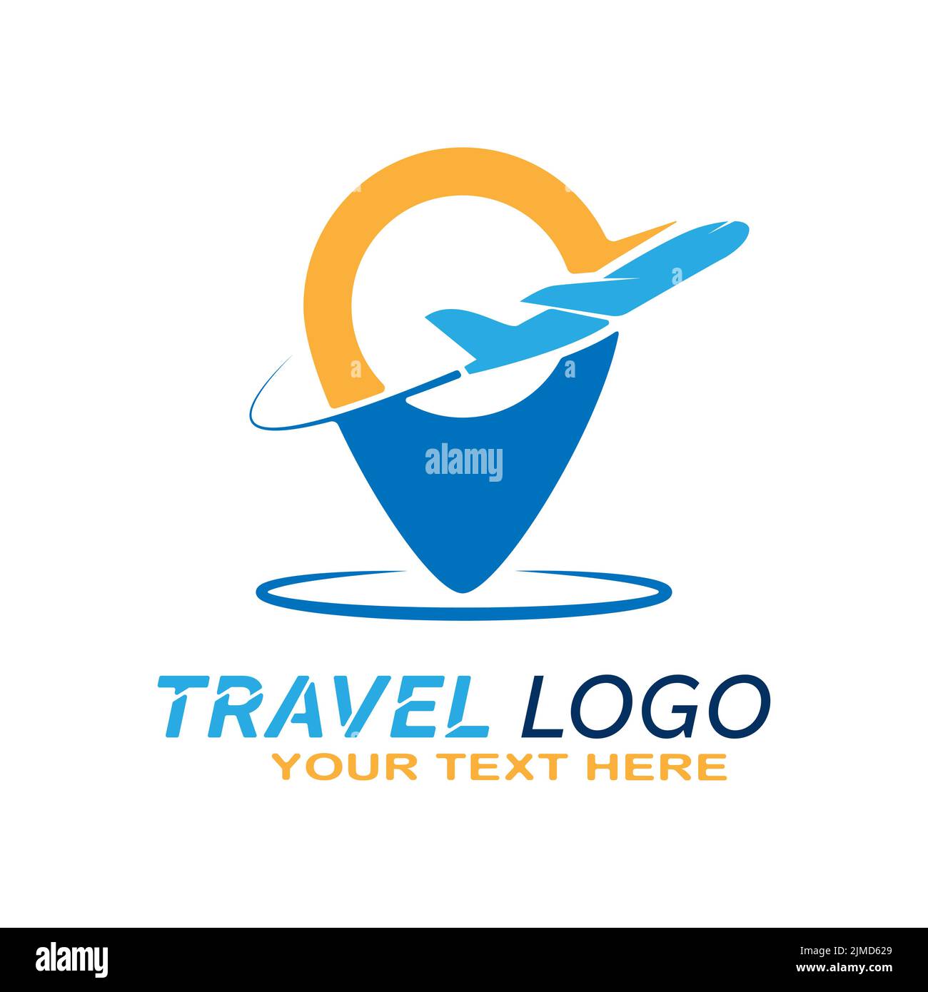 travel. Vector logo, emblem or sticker of a tourist or excursion ...