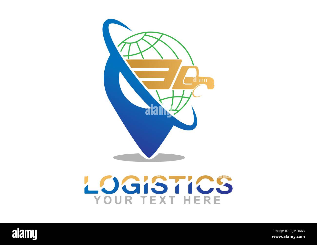 Logistics. Vector template for company logo, business and thematic ...