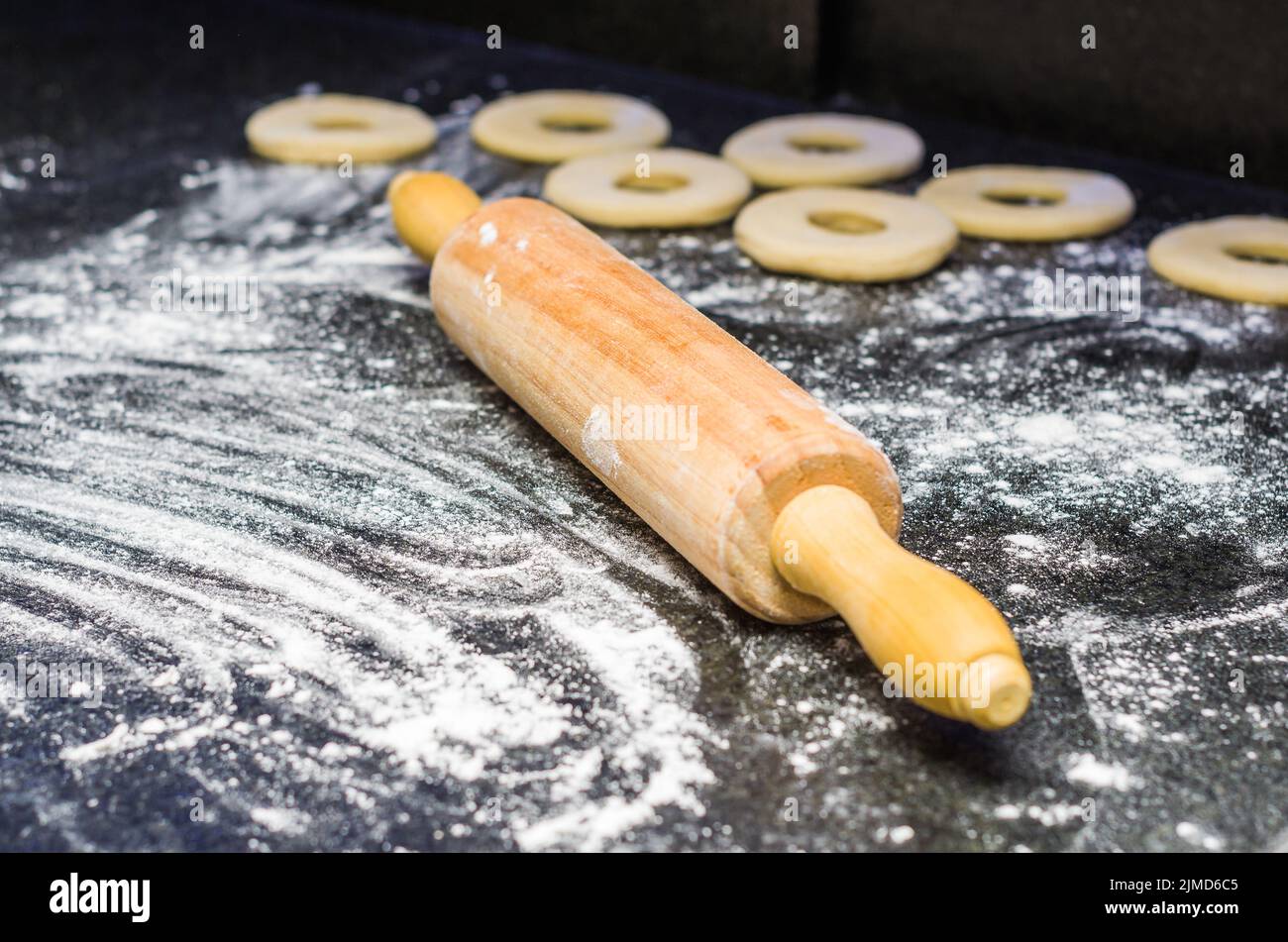 Donut making process hi-res stock photography and images - Alamy