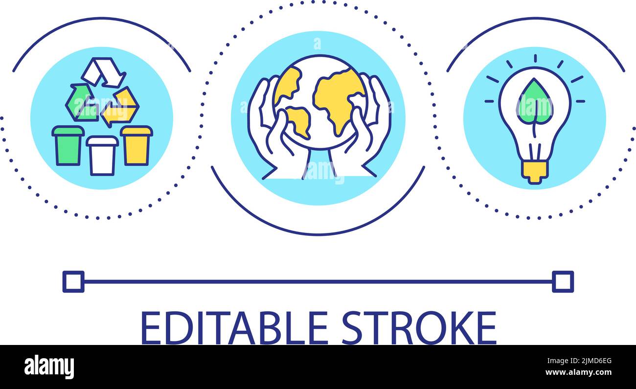 Sustainable future loop concept icon Stock Vector Image & Art - Alamy