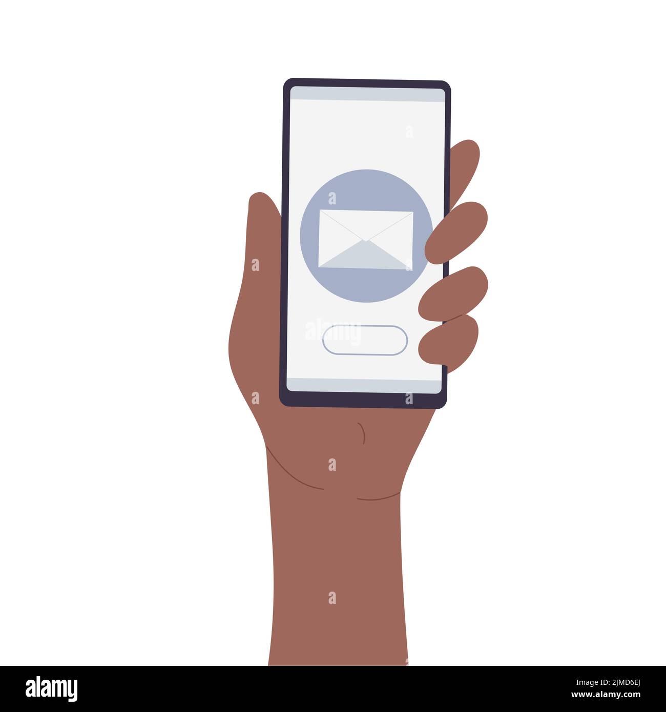 Online phone email application. Digital campaign, virtual communication ...