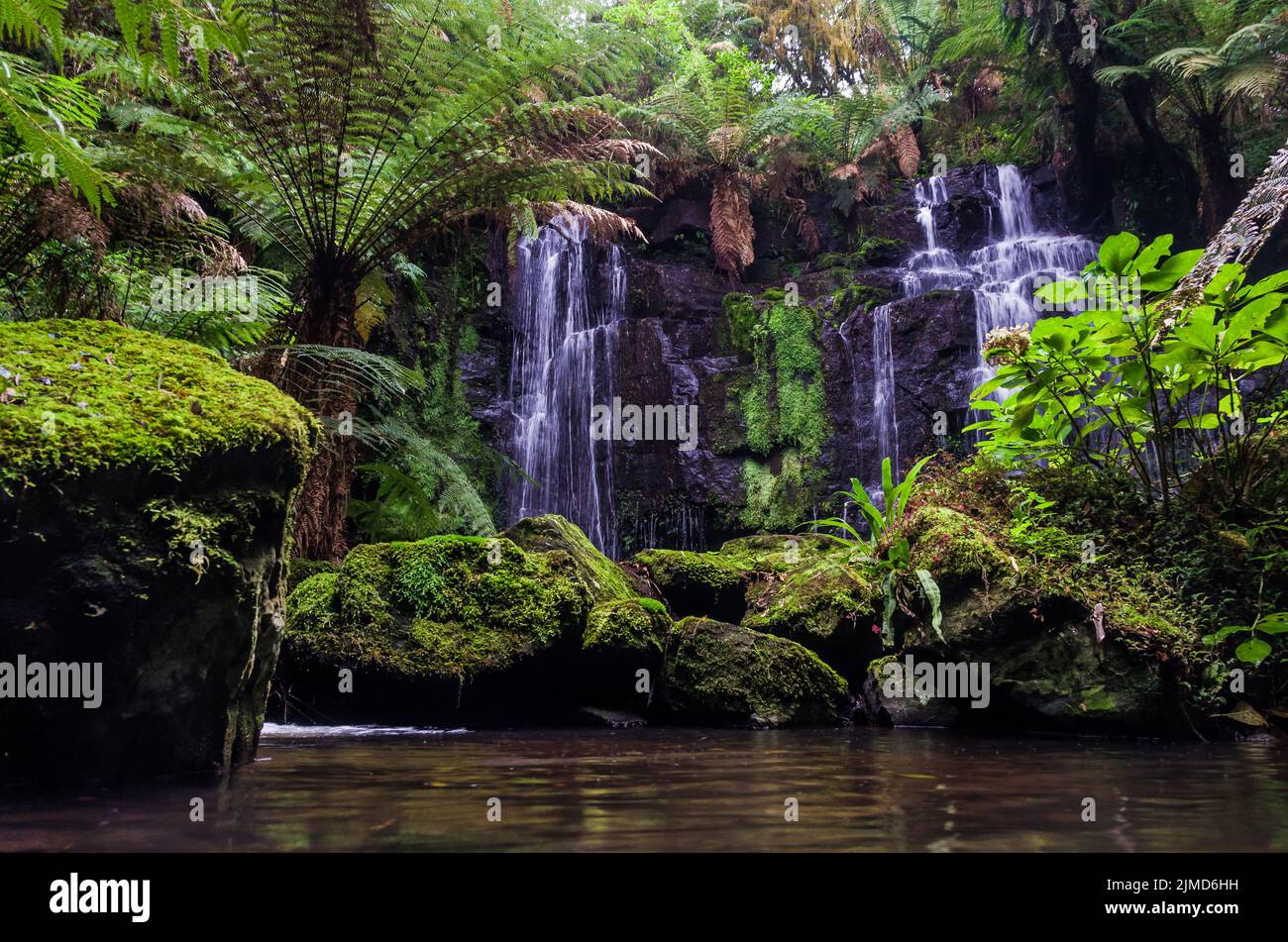 Beautiful cascade in the Rio Grande do Sul, concept of nature Stock ...