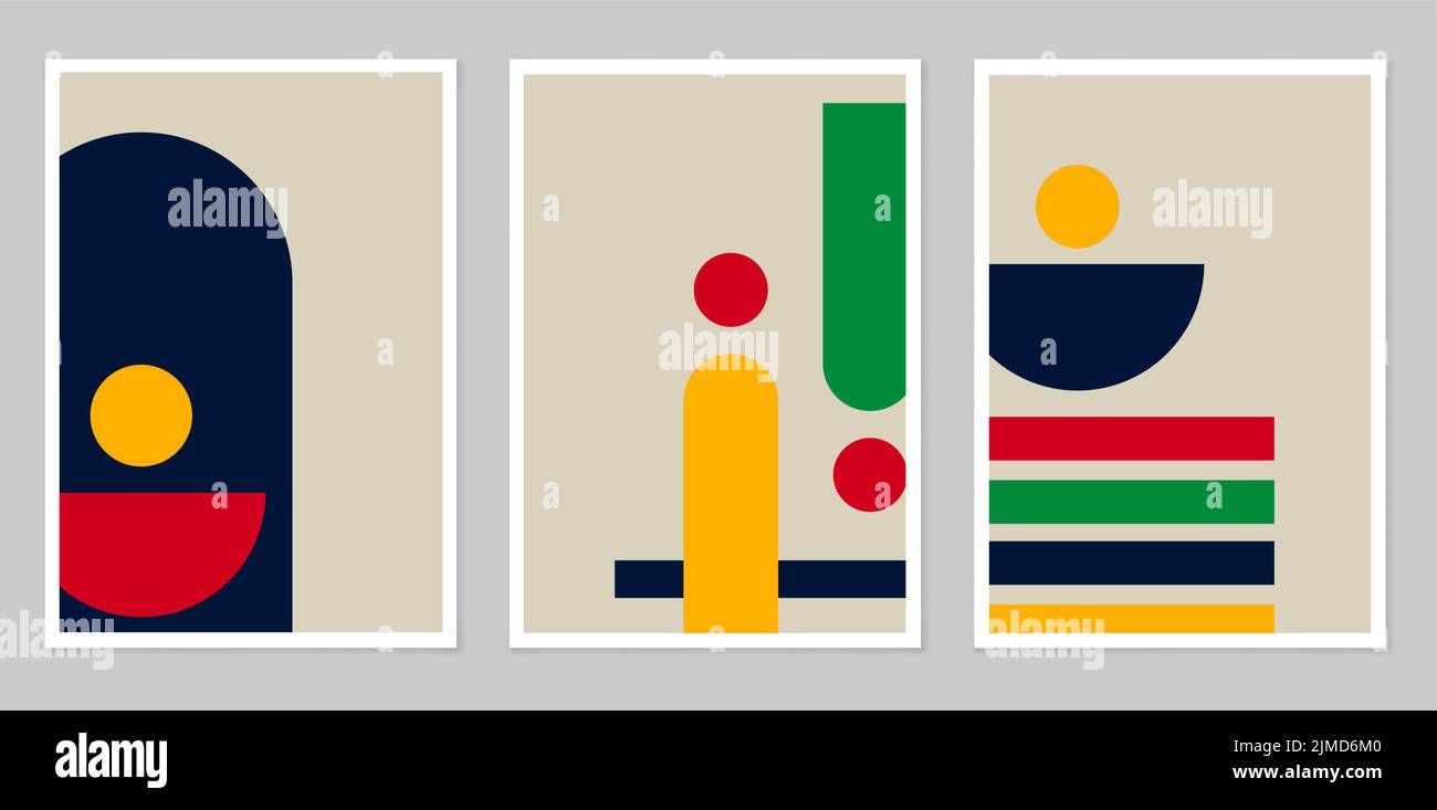 Collection of posters. Minimalism style. With a modern boho style ...
